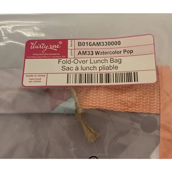 thirty-one | Dining | New Thirty One Fold Over Lunch Bag Thermal ...